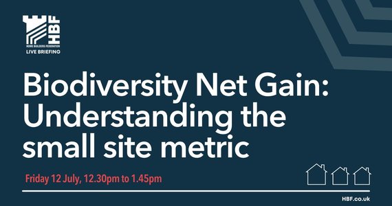 July 24 - HBF BNG webinar on small site metric